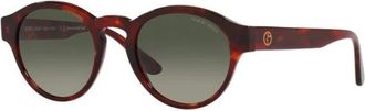 Giorgio Armani Femme, Accessoires, Rouge, Taille: ONE Size Acetate Frame Square Lunettes de soleil