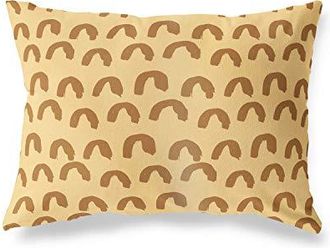 Bonamaison Le Jardin du Lin Kissen Zierkissenbezug Brauntöne Kissenbezug, Weich Bequem, Für Zuhause Autos Büro Sofa Wohnzimmer Couch Schlafzimmer Dekor, 35x50 Cm