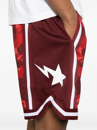 A Bathing Ape ABC Camo Mesh Shorts - Red