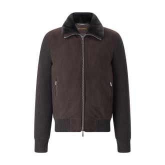 Moorer Lederjacke Campiglio mit Strick