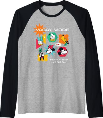 Disney Mickey & Friends Vacay Mode Family Trip Vacation 2026 Raglan