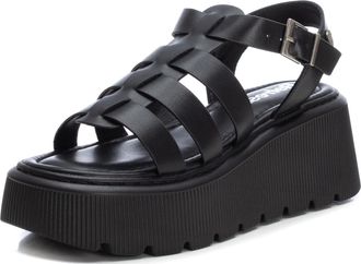 Refresh Sandalen 171862 schwarz -Plattformhöhe 6cm