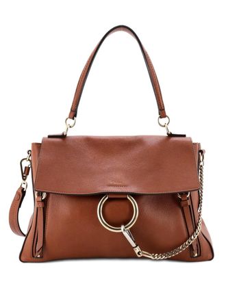 Chlo&eacute; Faye Day Bag Leather Medium satchel - Marron