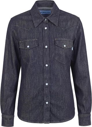 Department Five Department Five, Femme, Blouses et Chemises, Bleu, Taille: 40 FR Camicia Texana Slim