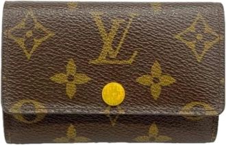 Louis Vuitton unisex, Pre-owned, Brun, Taille: ONE Size Porte-cl&eacute;s en tissu Pre-owned