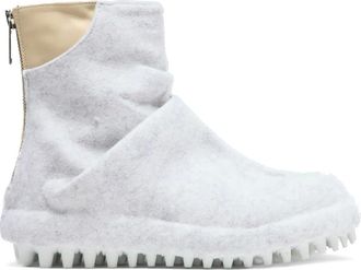 424 Miner biker boots - Wei&szlig;