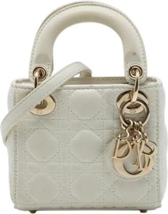 Dior Pre-owned Lady Dior Mini Bag - - Pre-owned - Damen - Wei&szlig; - ONE SIZE