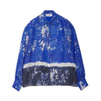 Ermanno Scervino Femme, Blouses et Chemises, Multicolore, Taille: 38 FR Chemise en ramie