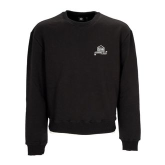 Dolly Noire Schwarzer Rundhalsausschnitt Sweatshirt Langarm - - Sweatshirts & Hoodies - Herren - Schwarzk - XL