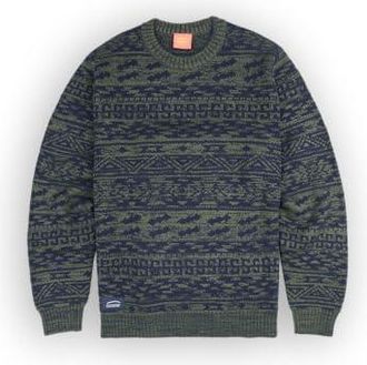 Oxbow Pull jacquard LINEUP Hiver 2025 Allover, Col rond, Sans capuche, Manches longues