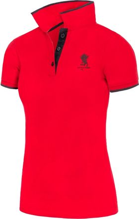 Nebulus Summerfresh Damen Poloshirt SINES, Shirt, Sweatshirt, Polo (DE/NL/SE/PL, Alphanumerisch, XL, Regular, Regular, rot-schwarz)