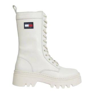 Tommy Jeans Femme, Chaussures, Blanc, Taille: 40 EU Bottines Twelve