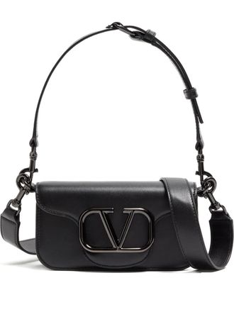 Valentino Garavani mini sac à bandoulière Locò en cuir - Noir