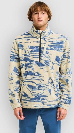 Billabong Boundary Mock Neck Half-Zip Fleece Pullover sand khaki