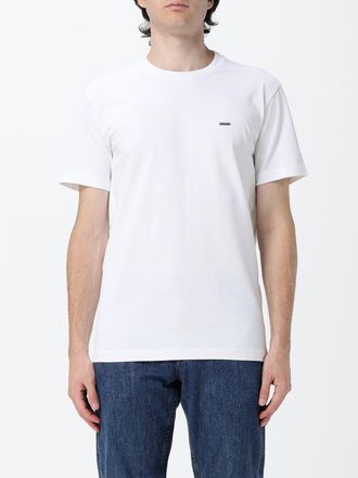Dsquared2 T-shirt en coton &agrave; col rond et coupe slim avec logo appliqu&eacute;