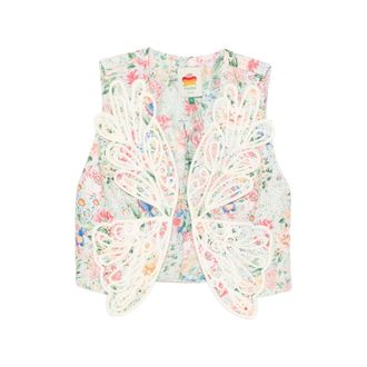 Farm Rio Rendeira Butterfly-appliqu&eacute; Vest