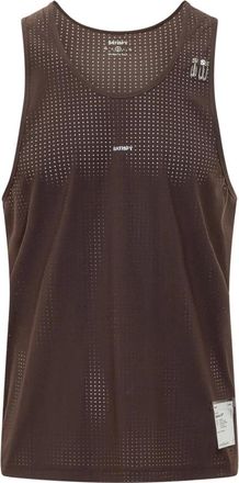 SATISFY Satisfy, Homme, Tops, Brun, Taille: S Space-O Singlet
