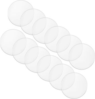 DOITOOL 12 Stück Teiliges Transparente Glas saugnapf dichtungen aus Weichem rutschfeste Gummipuffer für Glasplatten Stoßdämpfend Schutzwirksam Einfache Montag