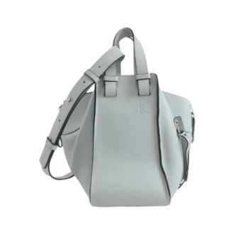 Loewe Sac port&eacute; &eacute;paule Hammock Small Calf Pre-owned - Femme - Pre-owned - Bleu - Taille: ONE Size