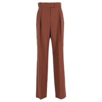 Valentino Garavani British Mohair Hosen - - Trousers - Damen - Braun - M