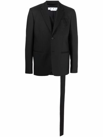 Off-white blazer &agrave; boutonni&egrave;re - Noir