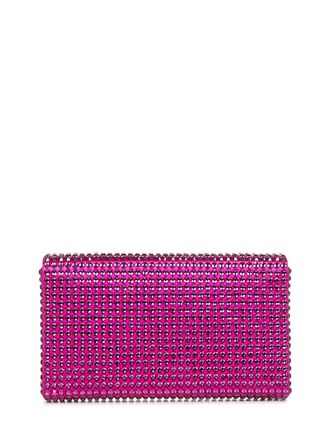 Amina Muaddi Womens Clutch Superamini Paloma Fuchsia Bags
