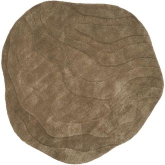 Beliani Beliani - Tapis en Viscose Moderne Fait Main 160 x 160 cm Vert Kasbo