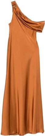 Ralph Lauren Femme, Robes, Orange, Taille: 34 FR Robe de Soir&eacute;e Une &Eacute;paule
