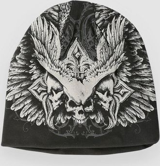 Affliction Death Eyes Rev Beanie black lava wash