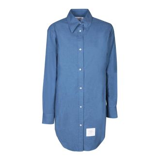 Thom Browne Baumwollhemd - - Blouses & Shirts - Damen - Blau - XS