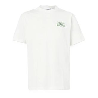 Lacoste Baumwoll-T-Shirt mit Print - - Tops - Herren - Wei&szlig; - M