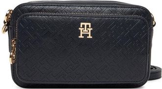 Tommy Hilfiger Handtasche Th Icon Camera Bag Mono AW0AW18121 Dunkelblau
