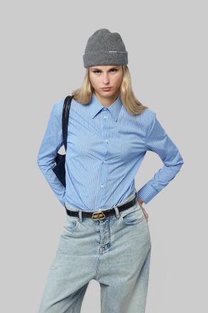 Balenciaga Striped Poplin Shirt