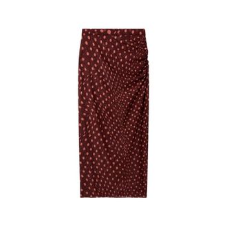 Stella McCartney Polka Dot Long Skirt - - Skirts - Damen - Rot - XS