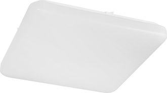 Eglo LED Deckenlampe Pogliola, Deckenleuchte mit Dip Switch, Lampe Decke K&uuml;che, Metall und Kunststoff in Wei&szlig;, warmwei&szlig;, neutralwei&szlig;, kaltwei&szlig;, 43x43 cm