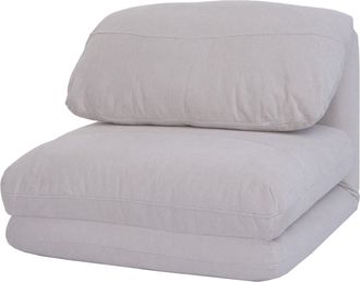 Mendler Schlafsessel HWC-E68, Schlafsofa Funktionssessel Klappsessel Relaxsessel, Stoff/Textil - beige