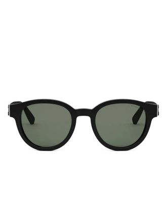 Bulgari lunettes de soleil à monture ronde - Noir