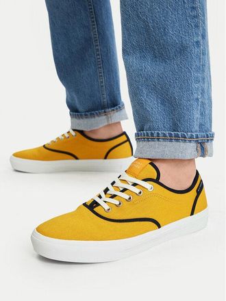 Tommy Hilfiger Sneakers aus Stoff Th Vulc Cup Long Lace Canvas FM0FM05874 Gelb