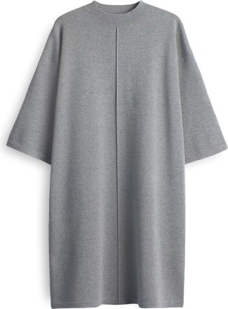 OPUS Damen Minikleid | WANALO Minikleid aus weichem Milano Strick Easy Grey, 44