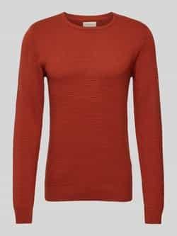 Blend Strickpullover mit Strukturmuster