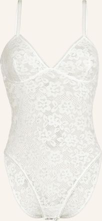 Wolford Bodies Ohne Cups Bold Lace Bodysuit weiss