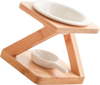 NUOBESTY Keramik Duftlampe Aromatherapie Teelichthalter Ölbrenner Vintage Design Aromadiffuser Wachswärmer für Yoga Schlafzimmer Wohnzimmer Dekoration Geschenk