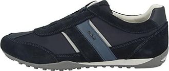 Geox Homme U Wells A Sneakers, Navy, 43 EU