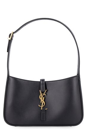 Saint Laurent Womens Leather Shoulder Bag Le 5 &Agrave; 7 Black Calf Handbags Hand