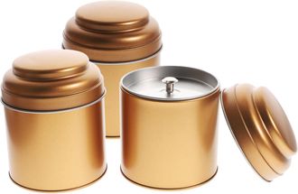 BESPORTBLE 3 St&uuml;ck Teedosen aus Wei&szlig;blech Luftdichte Tragbare Aufbewahrungsbeh&auml;lter f&uuml;r Losen Tee Duftkerzen und Trockenobst Kratzfest Vielseitig f&uuml;r K&uuml;che und B