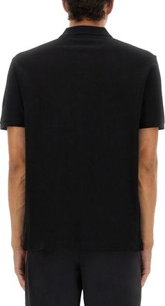 HUGO BOSS Mens Polo Shirt Donos Black Cotton T-shirts And Polos