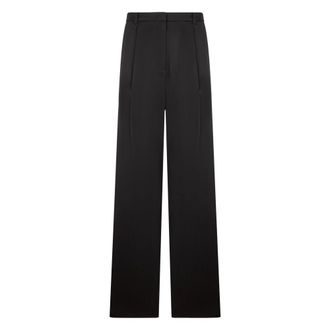 Emporio Armani Stoffhose mit B&uuml;gelfalte - - Trousers - Damen - Schwarzk - M