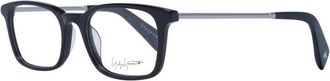 Yohji Yamamoto Schwarze Rechteckige Optische Rahmen mit Demo Gl&auml;sern - - Accessories - unisex - Schwarzk - ONE SIZE
