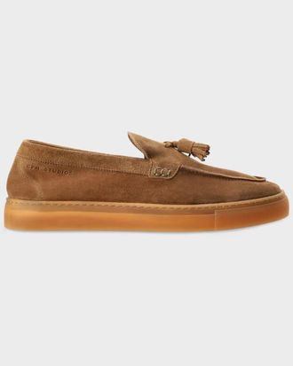 Copenhagen Loafer aus Veloursleder mit Quasten und Sneaker-Sohle in