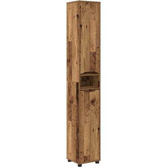 vidaXL Badezimmerschrank Altholz 30,5 x 30 x 195 cm Holzwerkstoff vidaXL